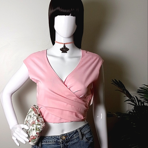 Tops | 10 Cotton Wrapped Top | Poshmark